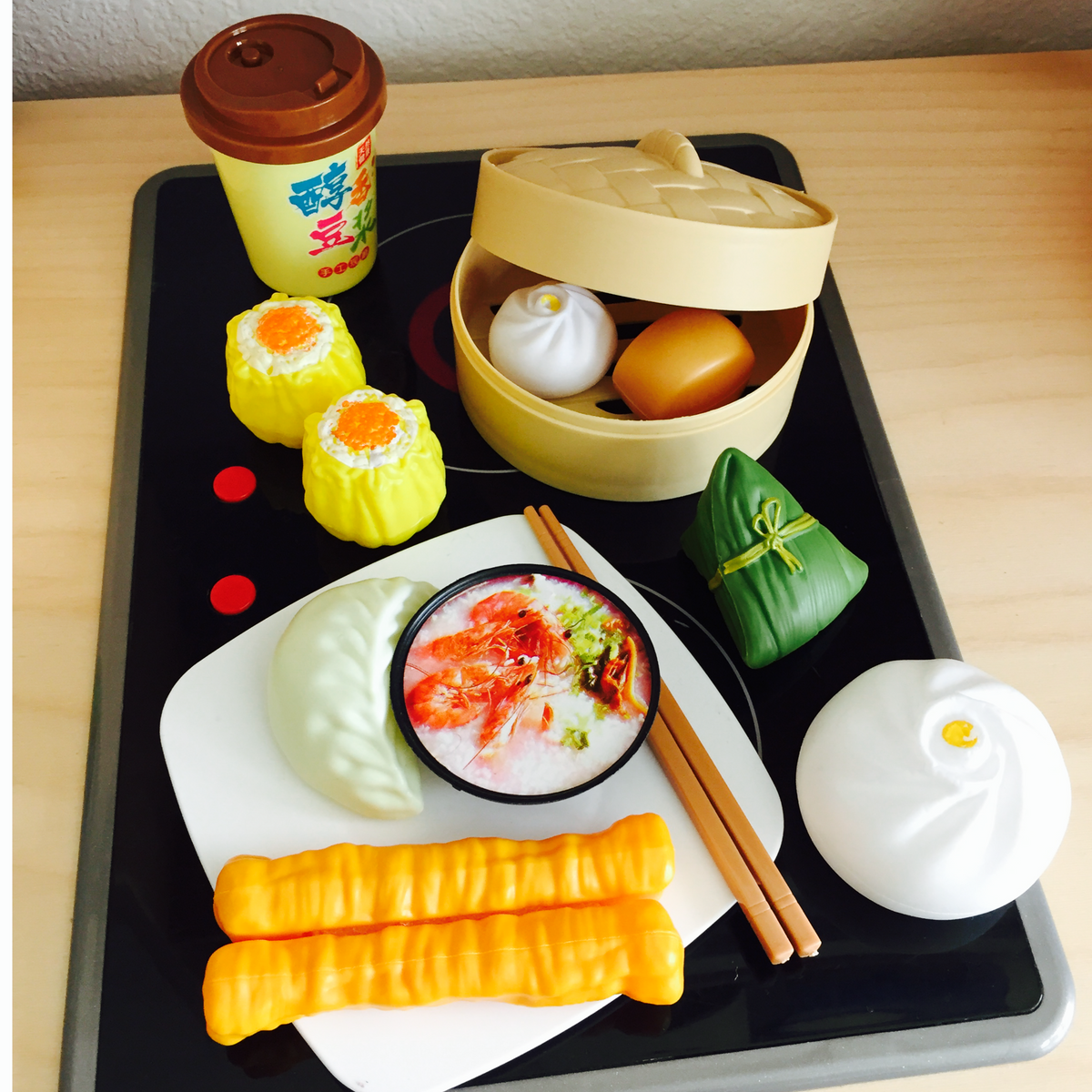 Asian Multicultural Breakfast Play Food Set: Savory Delights – tiny sponge